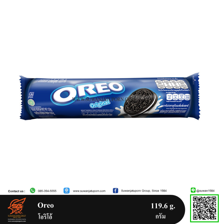 Oreo 119.6 g. โอริโอ้ – Suwanjatuporn Co.,LTD Since 1984
