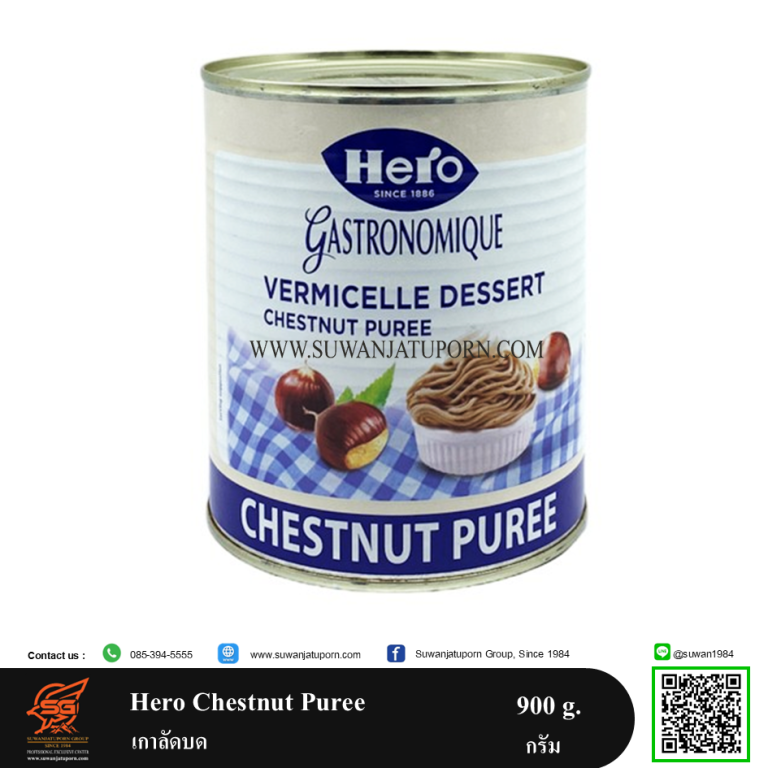 Hero Chestnut Puree เกาลัดบด – Suwanjatuporn Co.,LTD Since 1984