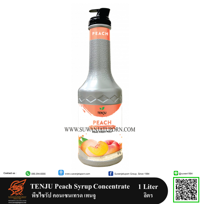 TENJU Peach Syrup Concentrate พีชไซรัป คอนเซนเทรด เทนจู – Suwanjatuporn ...