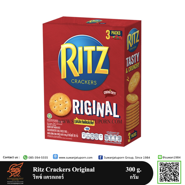 Ritz Crackers Original ริทซ์ แครกเกอร์ 300 กรัม – Suwanjatuporn Co.,LTD ...