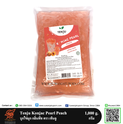 Tenju Konjac Pearl Peach บุกไข่มุก กลิ่นพีช ตราเท็นจู – Suwanjatuporn ...