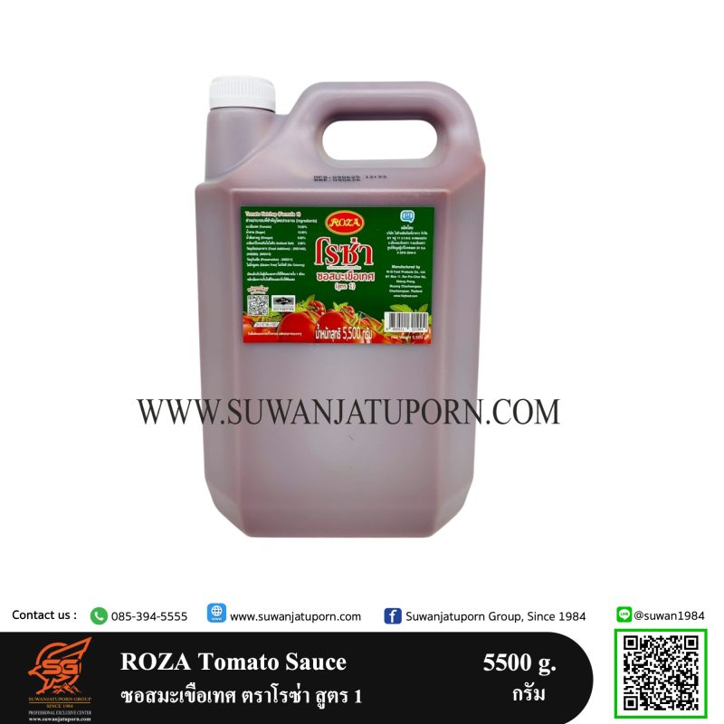 ROZA Tomato Sauce ซอสมะเขือเทศ ตราโรซ่า สูตร 1 – Suwanjatuporn Co.,LTD ...